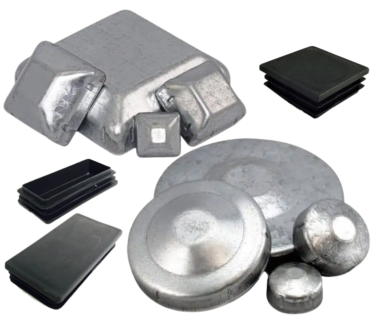 Post Caps : 65 x 65mm Galvanised Steel Caps