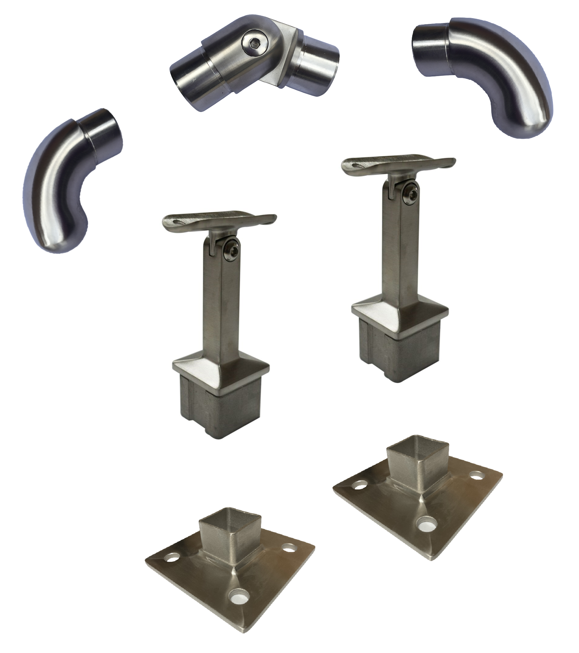 Handrail Fittings: Handrail Fittings Kit - Stainless Steel
