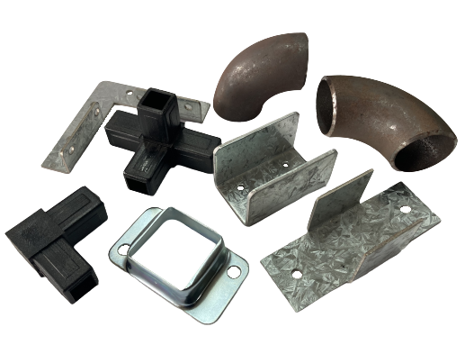 Joiners, Elbows & Brackets: 2-Way Steel Aviary Joiner
