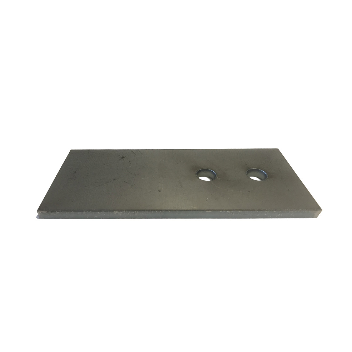Steel Base Plates: 240 x 100 x 10mm Plate with 2 x holes