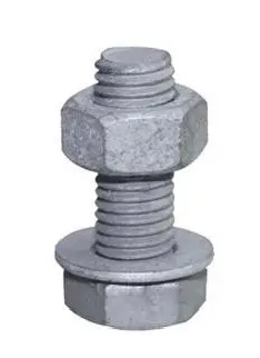 Bolts, Nuts & Washers: M10 X 25 PC4.6 Galvanised Hex Bolt & Nut & Washer