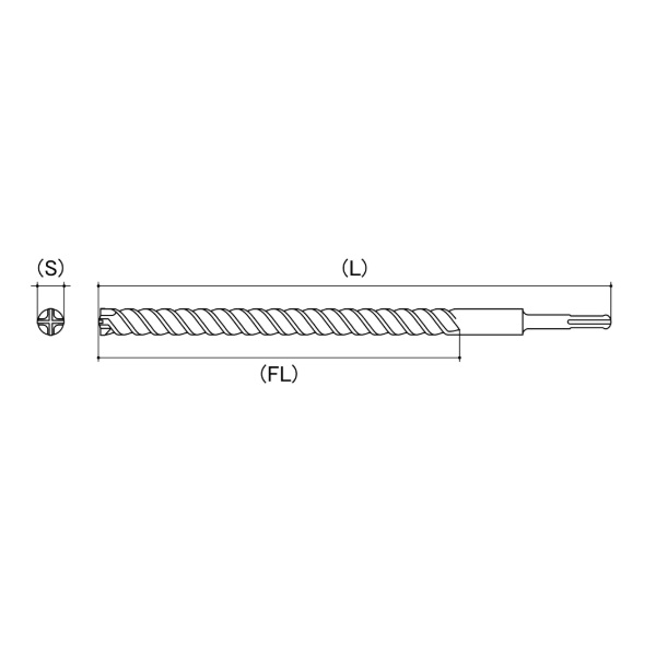 Concrete: 12mm x 160mm x 110mm SDS Plus 4 Head Cut German Masonry Drill ...