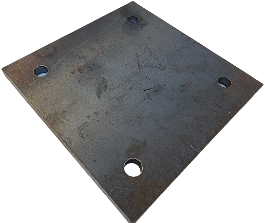 150x150x10mm Steel Base Plate - The Metal Warehouse