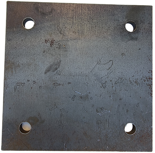 250x250x10mm Steel Base Plate - The Metal Warehouse