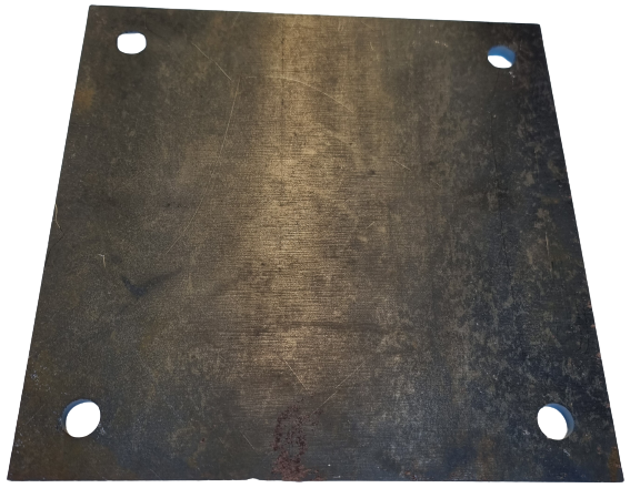 300x300x12mm Steel Base Plate - The Metal Warehouse