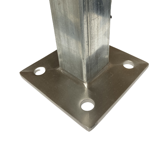 Handrail Fittings: Post Base To Suit 40x40 Shs With 4 Holes