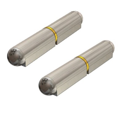 Gates: WELD ON HINGE 100MM STEEL - STEEL PIN - PACK QTY 2