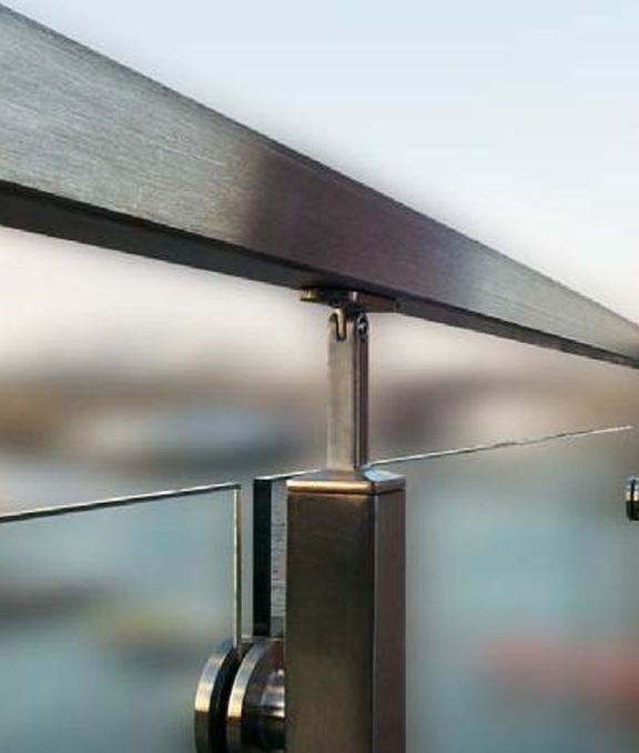 Handrail Fittings: Adjustable Post Top To Suit 40x40 Shs and Square Top ...