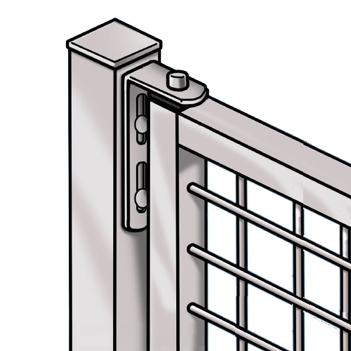 Gates: Fixed Hinges suits 25mm, 30mm Square and 38mm x 25mm