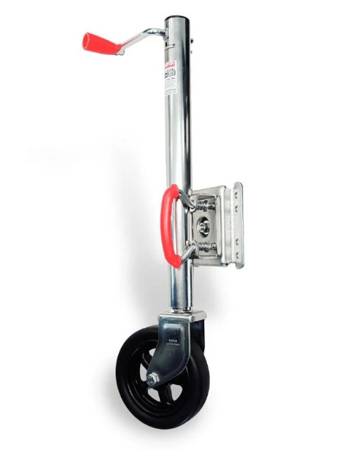 JOCKEY WHEEL: Jockey Wheel 8" 680kg Heavy Duty Bracket Side Wind Handle