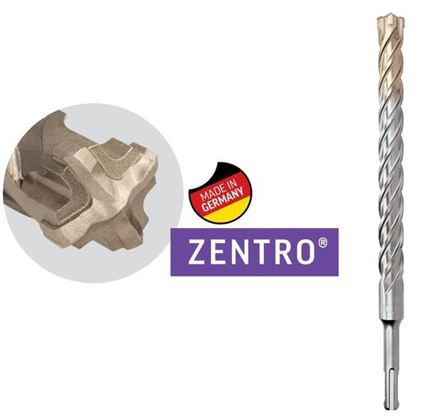 Concrete: 12mm x 160mm x 110mm SDS Plus 4 Head Cut German Masonry Drill ...