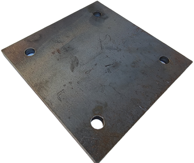 150x150x10mm Steel Base Plate - The Metal Warehouse